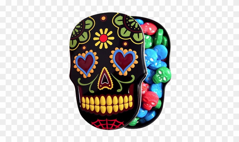 Sugar Skulls Sweet Candy Skulls - Sugar Skull Candy Tin [black] - Free ...
